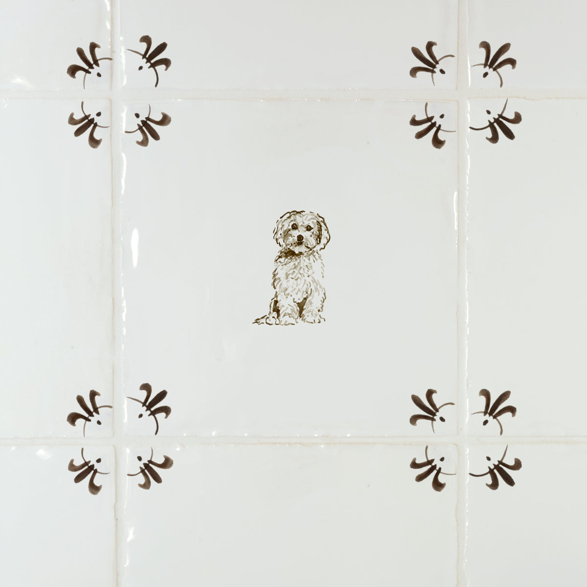 Dog Delft Tile | Petra Palumbo