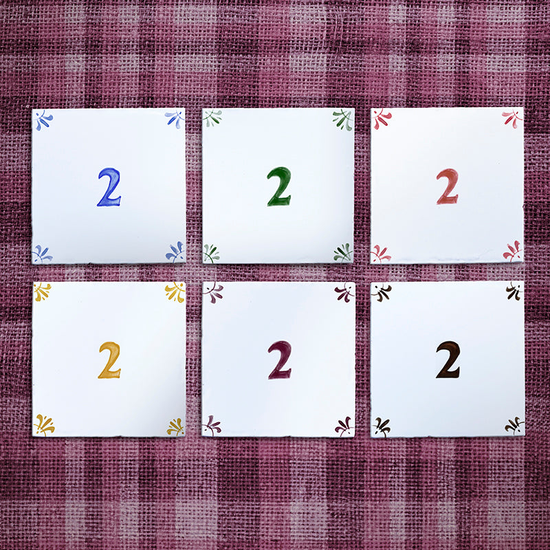 Number 2 Delft Tile | Petra Palumbo