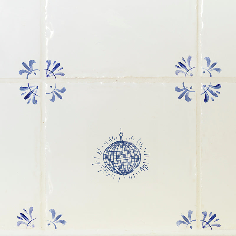 Disco Ball Delft Tile | Petra Palumbo