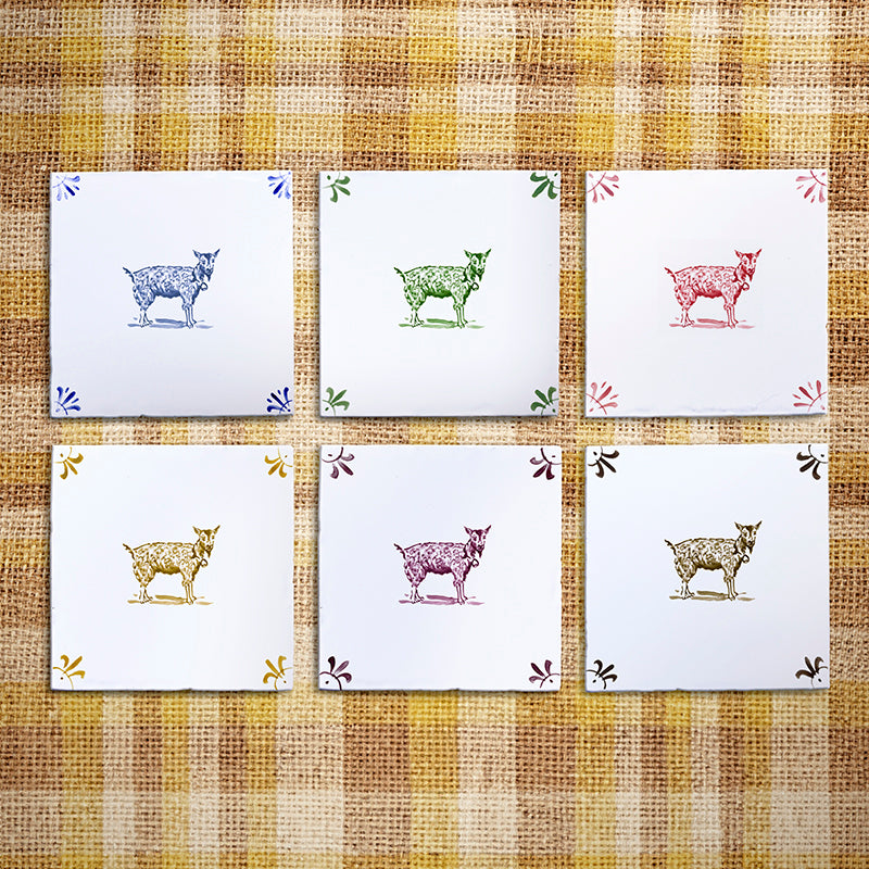 Goat Delft Tile | Petra Palumbo