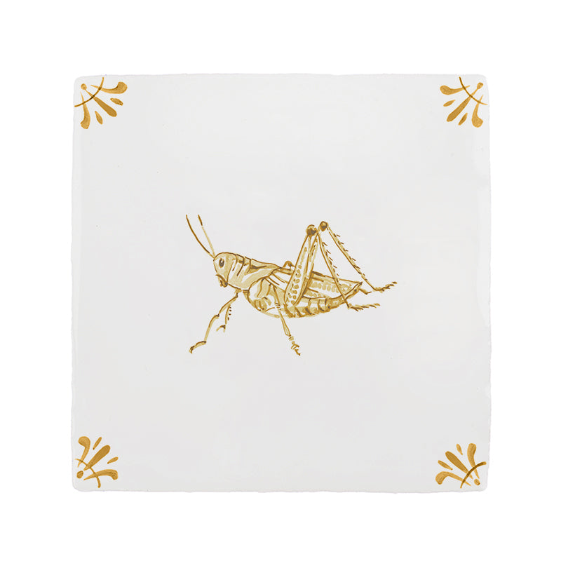 Grasshopper Delft Tile | Petra Palumbo