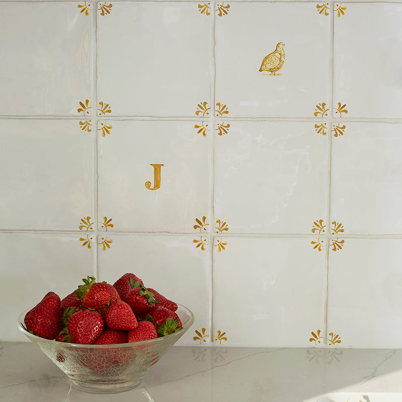 Alphabet J Delft Tile | Petra Palumbo