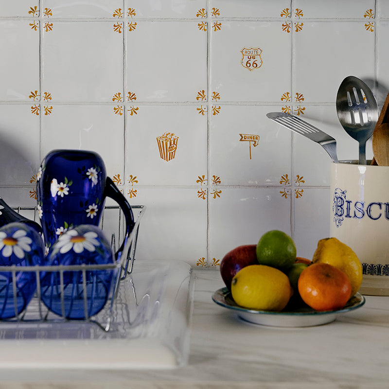 Popcorn Delft Tile | Petra Palumbo