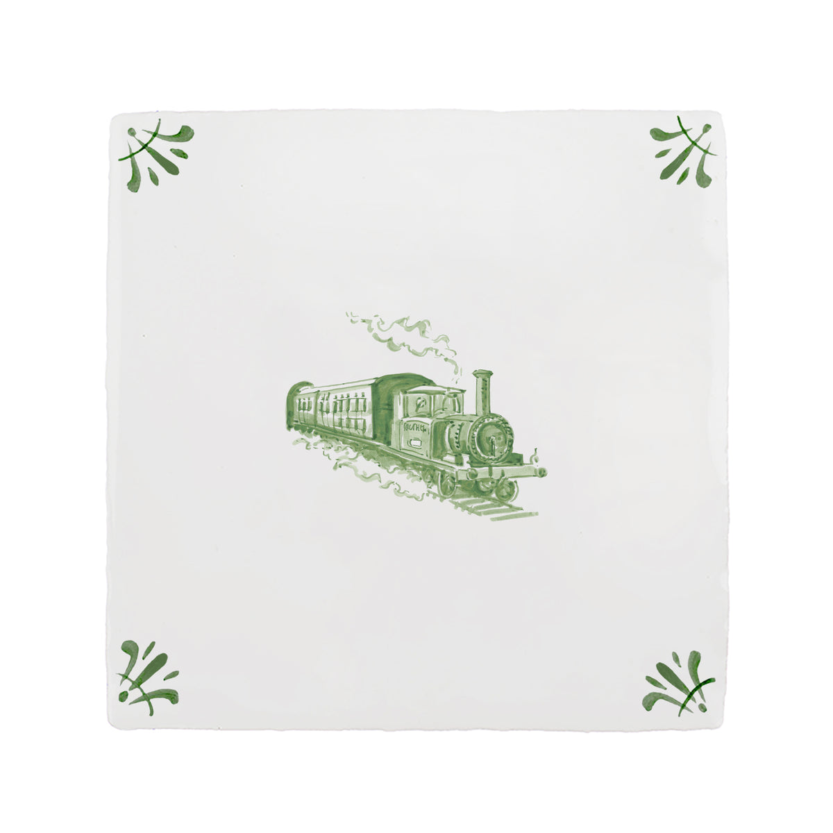 Steam Train Delft Tile | Petra Palumbo