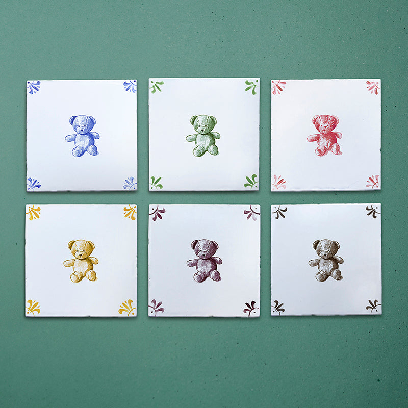 Teddy Bear Delft Tile | Petra Palumbo