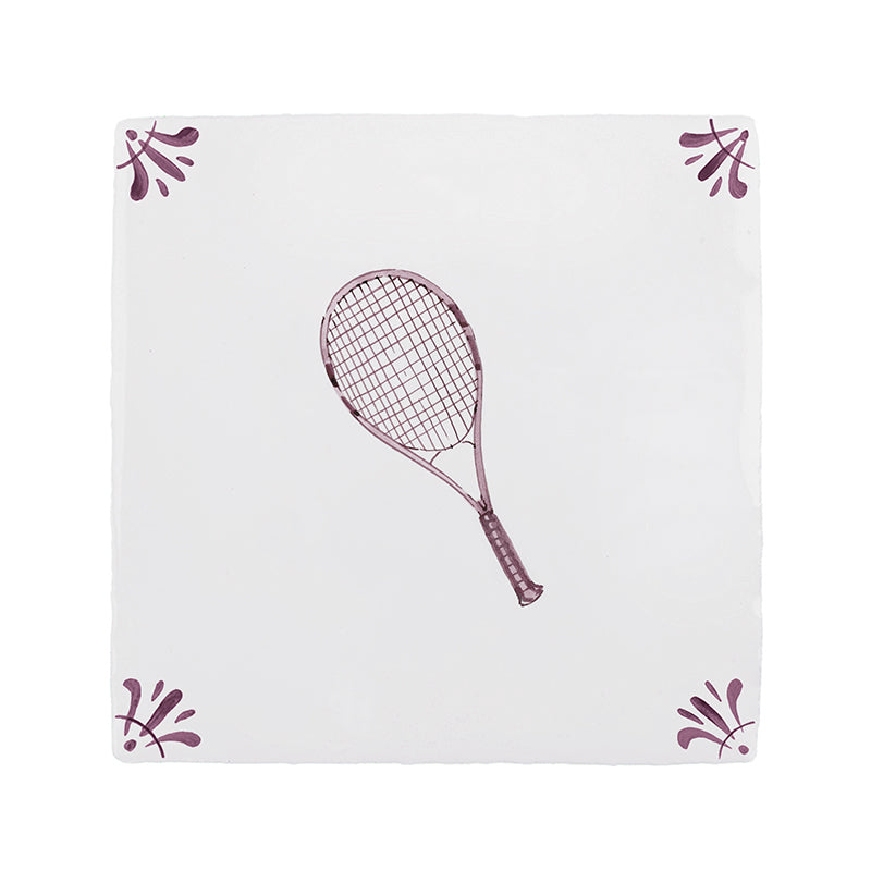 Tennis Racket Delft Tile | Petra Palumbo