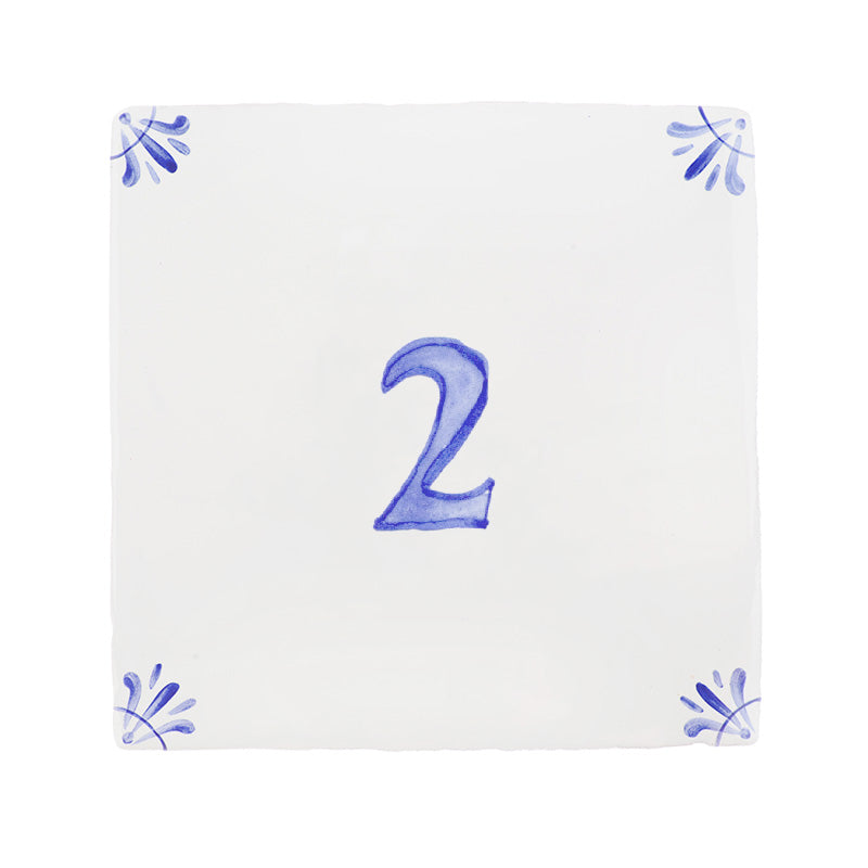 Number 2 Delft Tile | Petra Palumbo