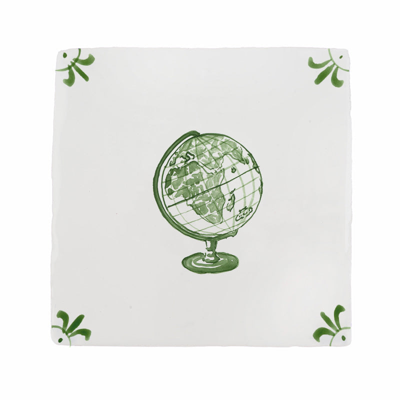 Globe Delft Tile | Petra Palumbo