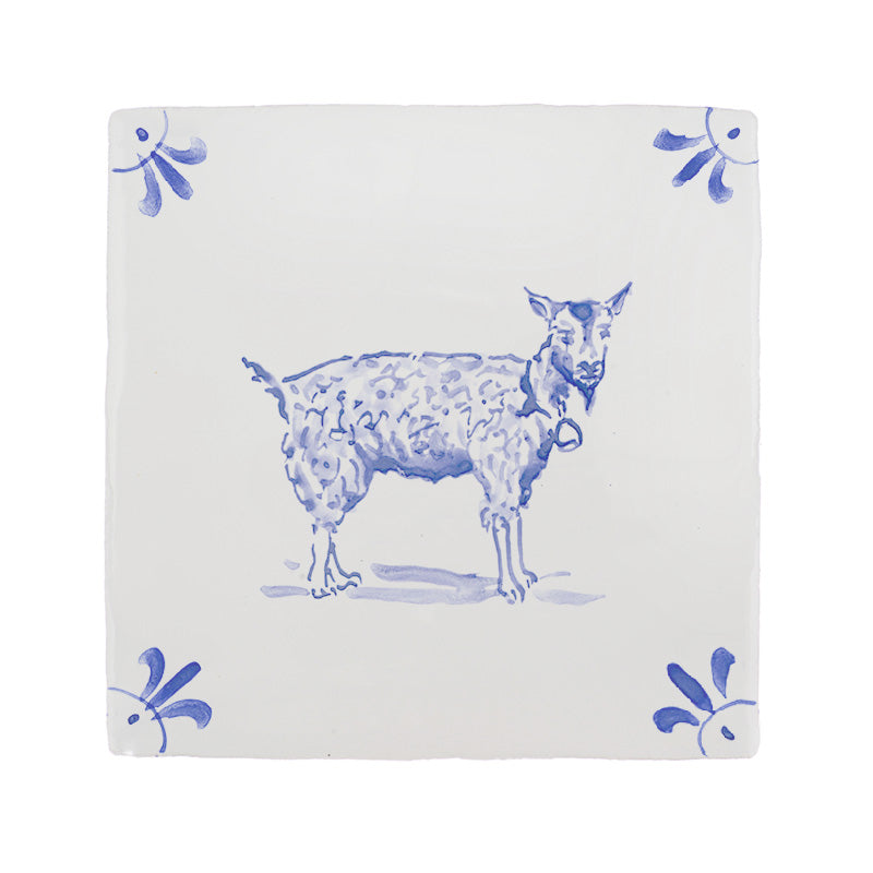 Goat Delft Tile | Petra Palumbo