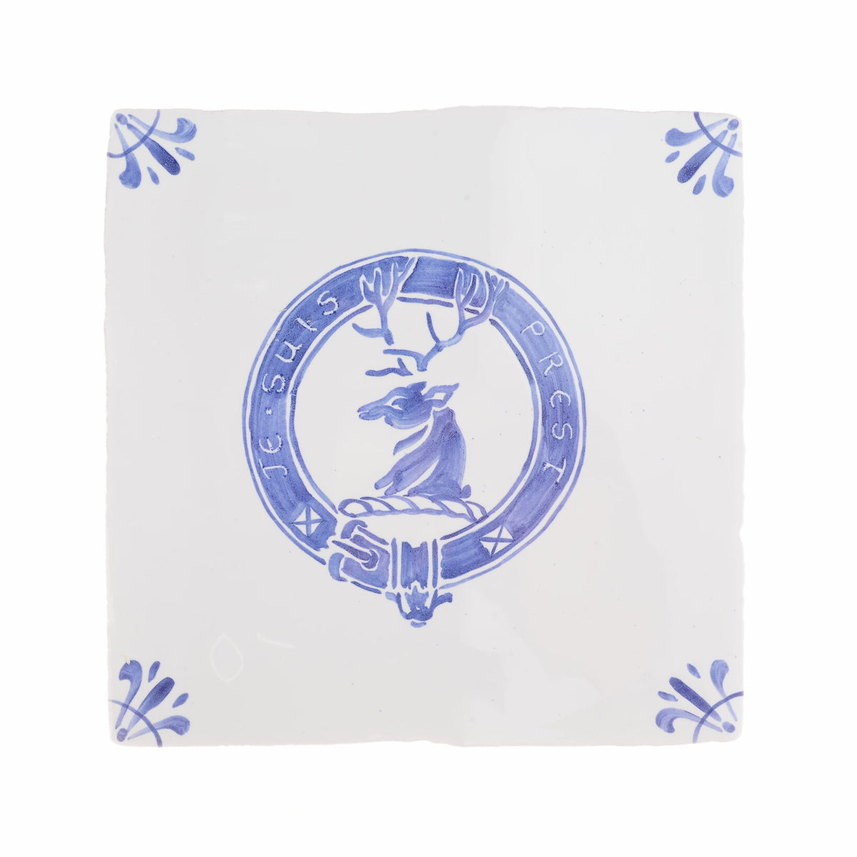 Clan Fraser Crest Delft Tile | Petra Palumbo