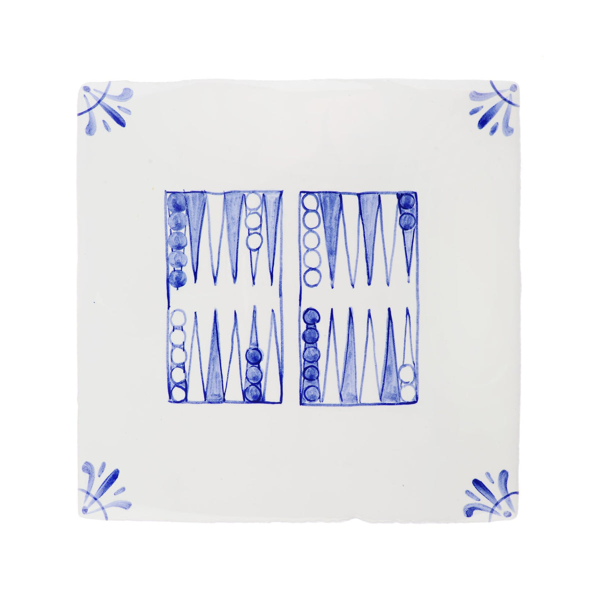 Backgammon Delft Tile | Petra Palumbo