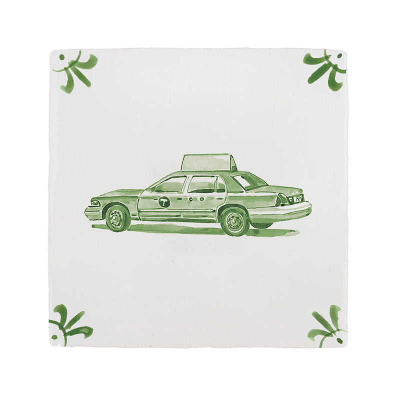 Yellow Cab Delft Tile | Petra Palumbo