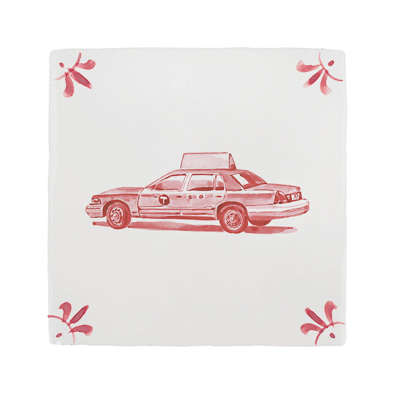 Yellow Cab Delft Tile | Petra Palumbo