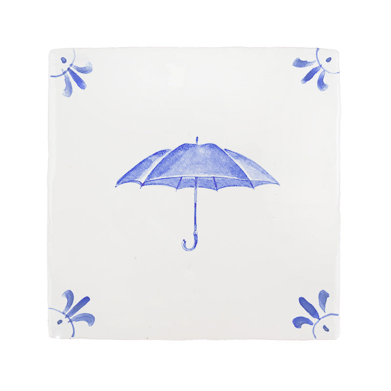 Umbrella Delft Tile | Petra Palumbo