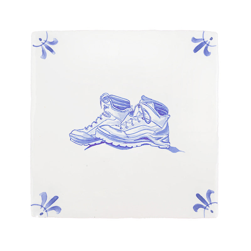 Walking Boots Delft Tile | Petra Palumbo